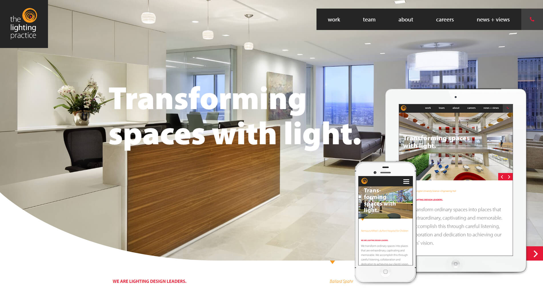 Now The Lighting Practice's website is as responsive as our team!
