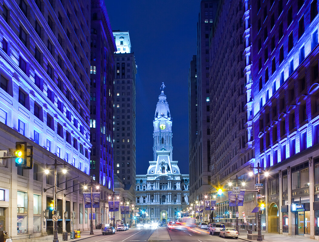 Philly Goes Blue on World Health Day - The Lighting Practice